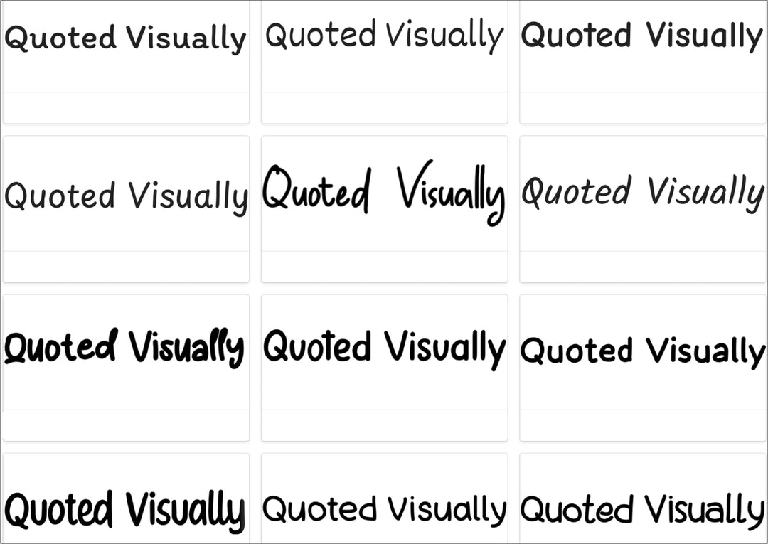 Course – Quoted Visually